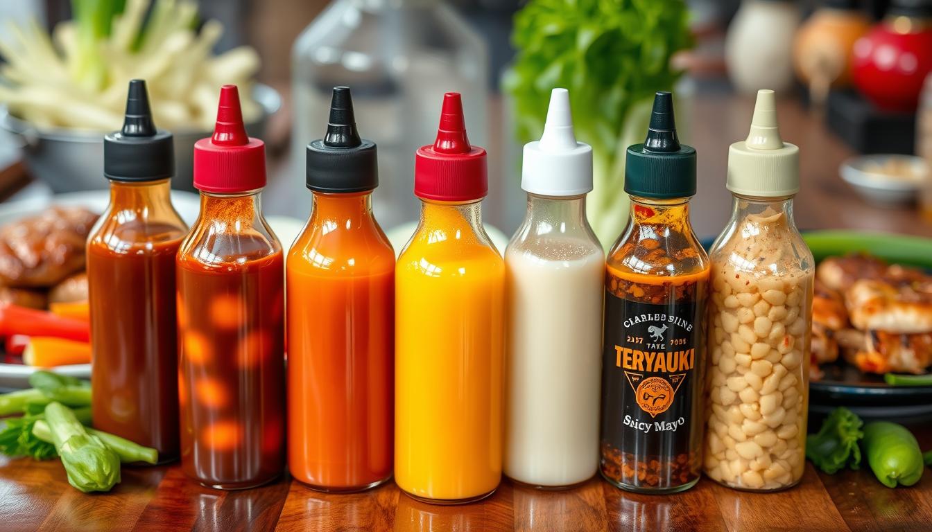 what do hibachi chefs squirt on food